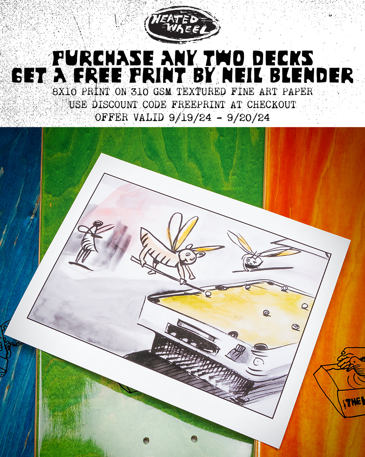 BAR FLY - NEIL BLENDER PRINT– The Heated Wheel