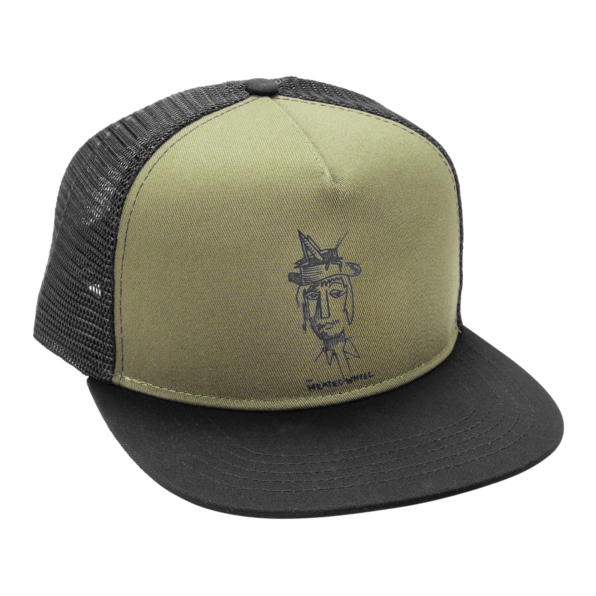 GRASSHOPPER GUY - SNAPBACK HAT • ARMY GREEN– The Heated Wheel