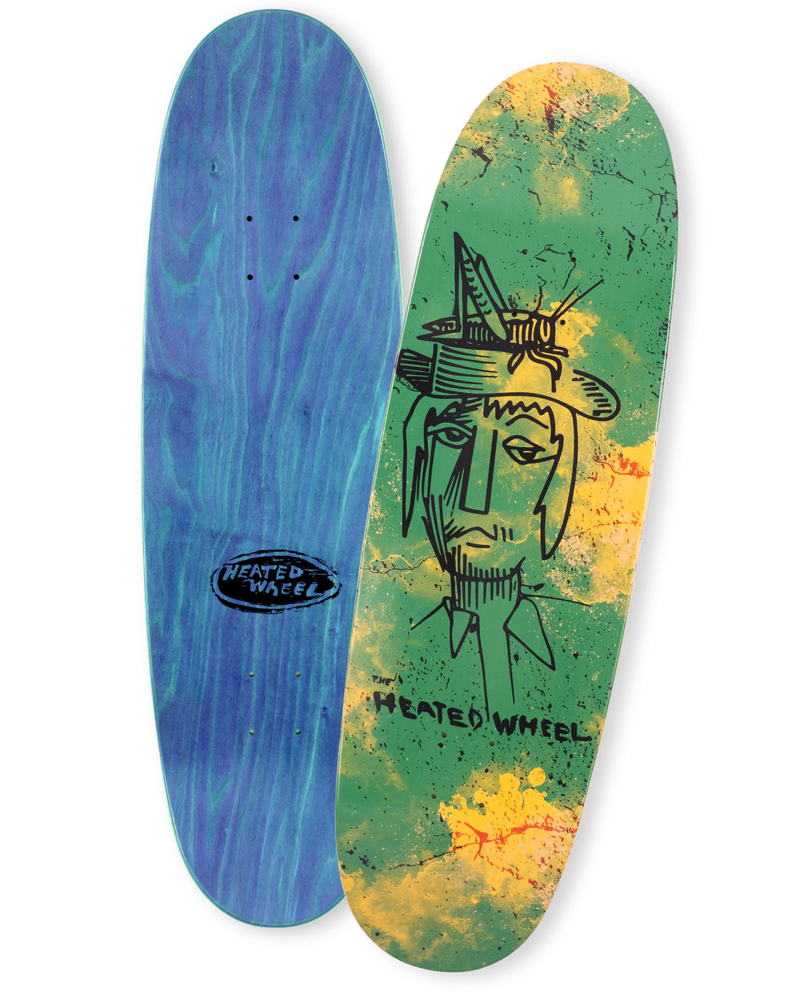 LIMITED EDITION ONE OFF - GRASSHOPPER GUY 90's EGG SHAPE– The Heated Wheel