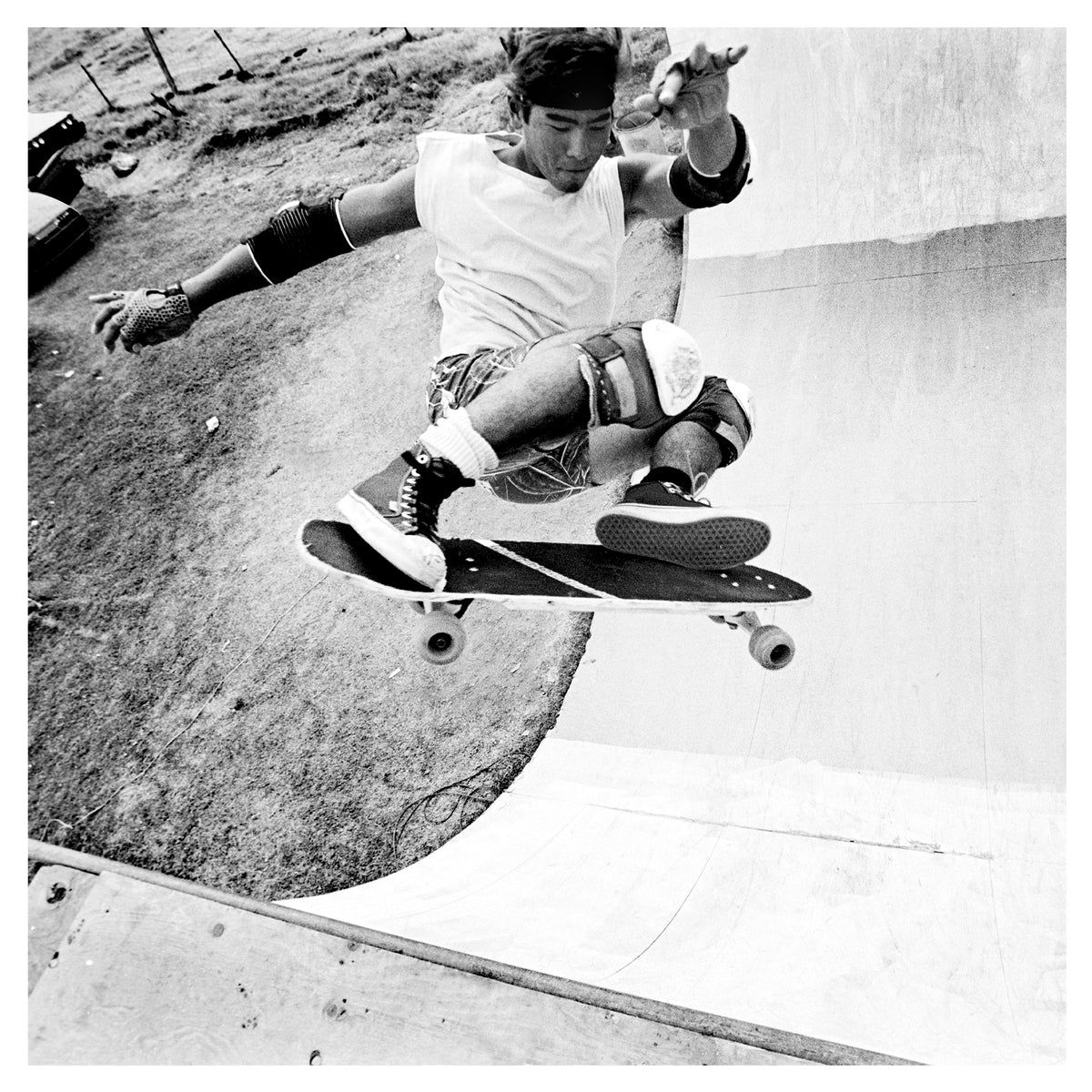 30" x 30" LESTER KASAI PRINT BY NEIL BLENDER– The Heated Wheel